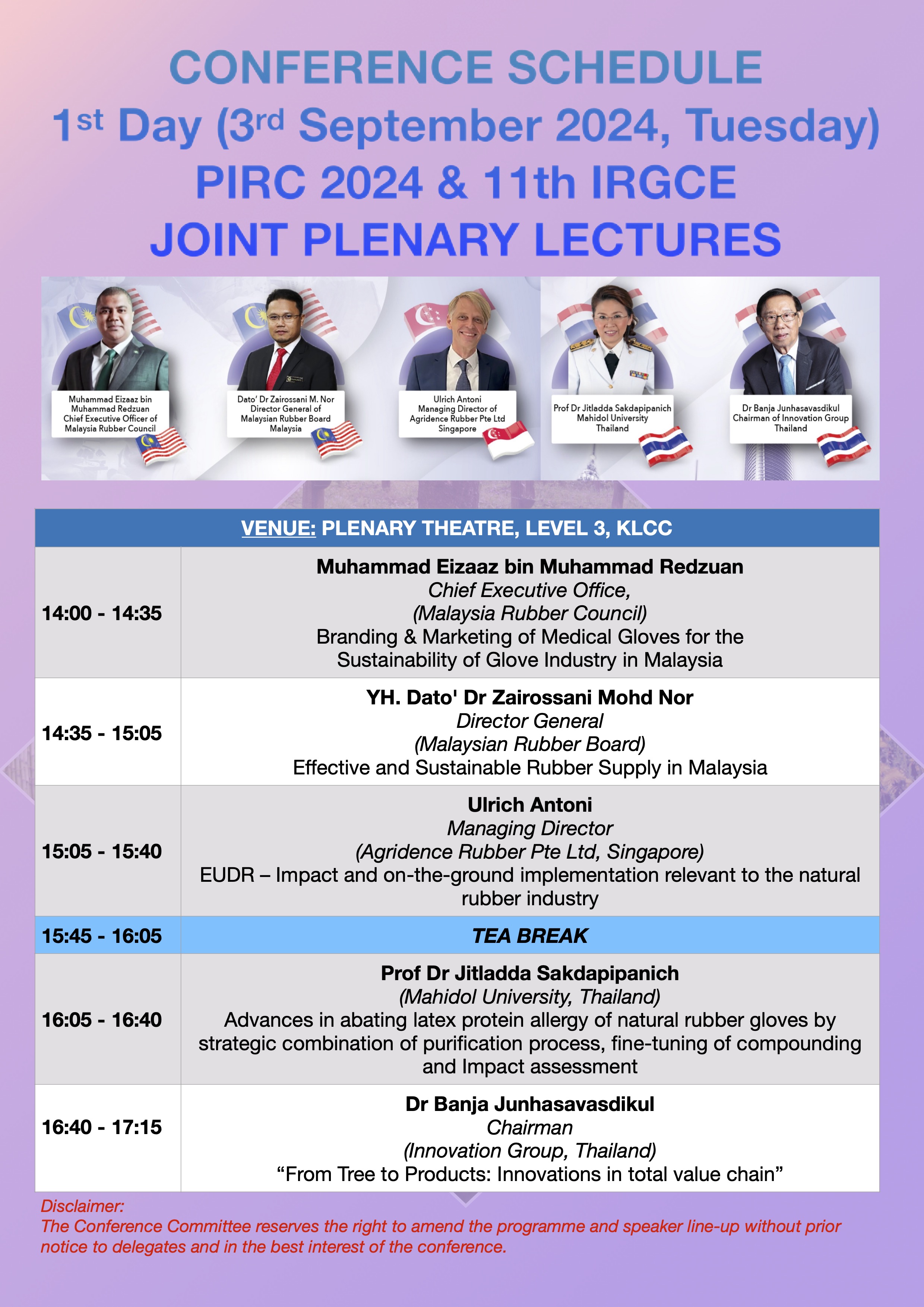 PRIM International Rubber Conference (PIRC) 2024 – Plastics & Rubber ...