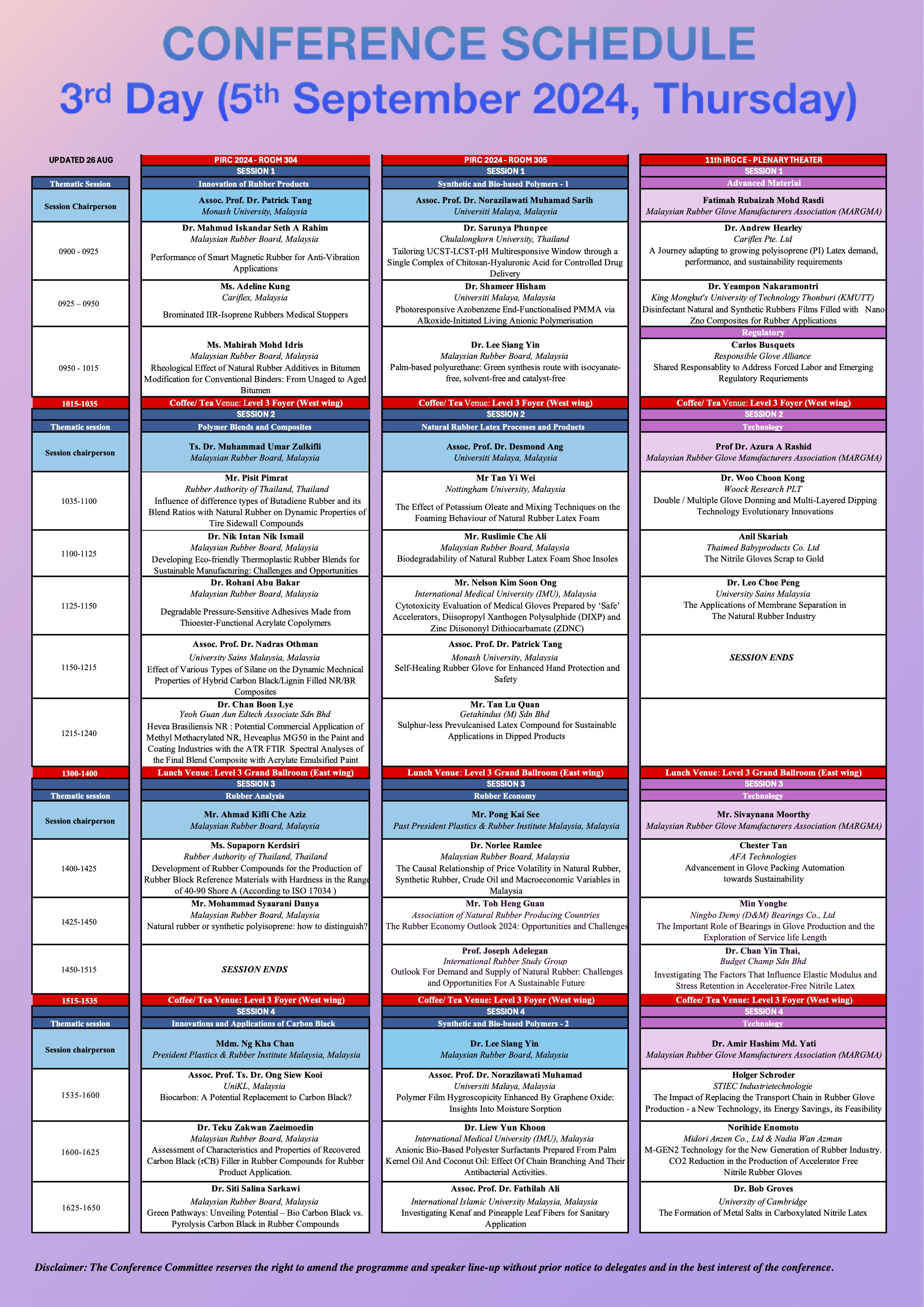 PRIM International Rubber Conference (PIRC) 2024 – Plastics & Rubber ...